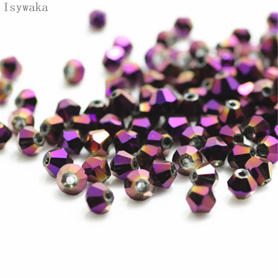 Isywaka Sale Shining Purple Color 650pcs 3mm Bicone Austria Crystal ...