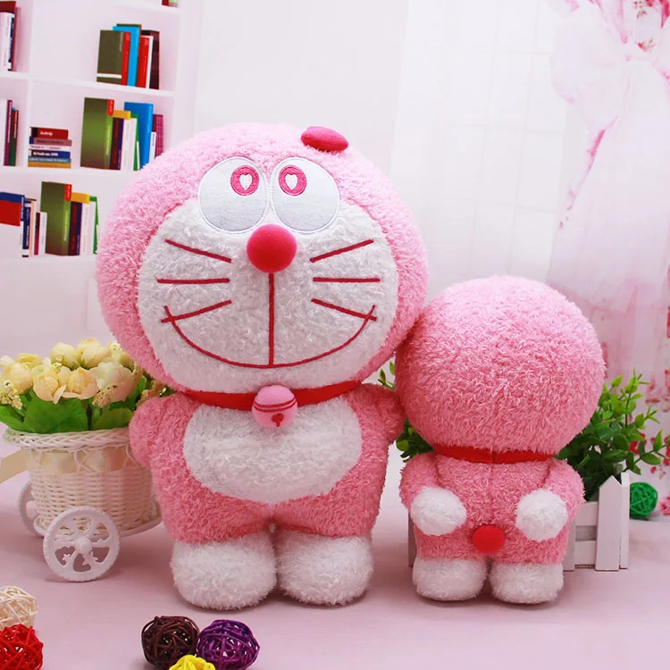 Anime Pink Doraemon Stuffed Toys For Kids - KawaiiMerch.com