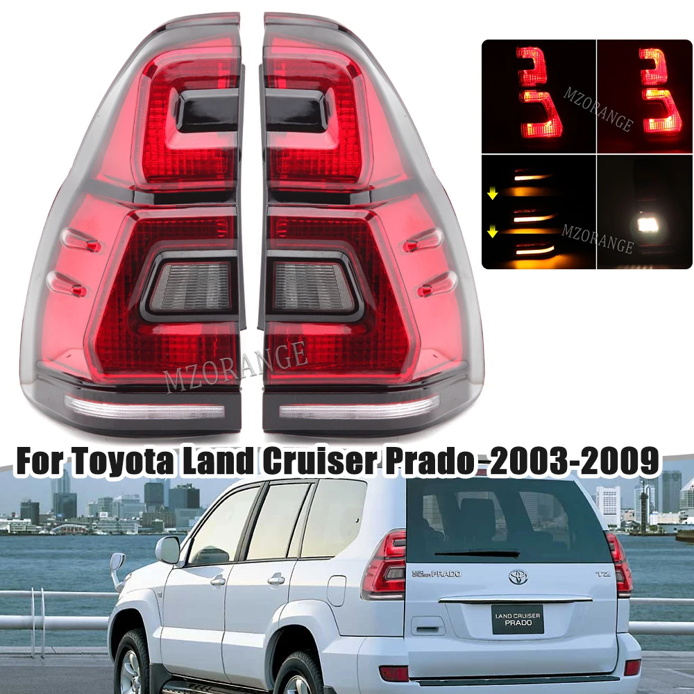 2pcs Led Car Rear Tail Light For Toyota Land Cruiser Pardo Rzj120 ...