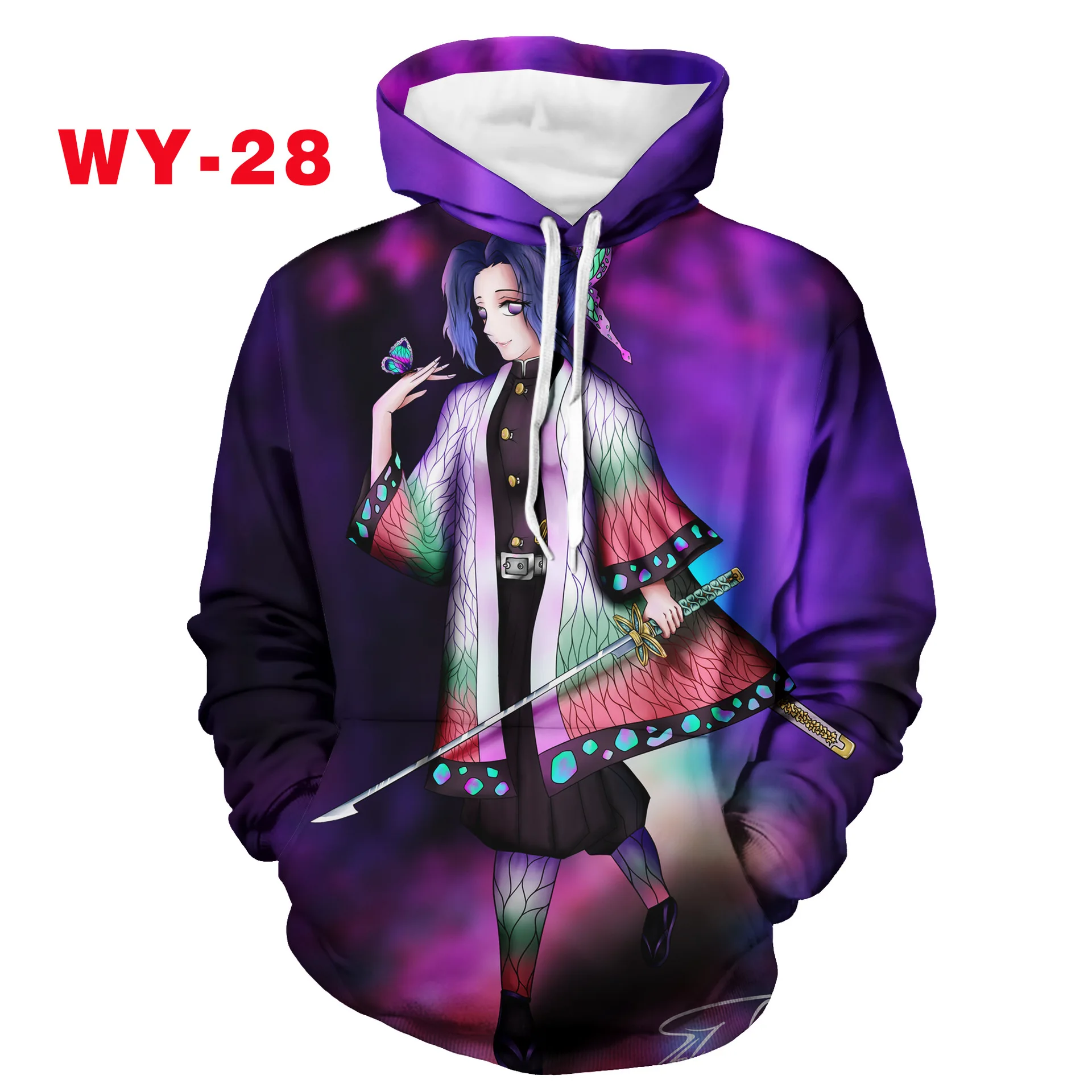 Anime Demon Slayer Kimetsu No Yaiba Hooded Sweatshirt Cosplay Costume ...