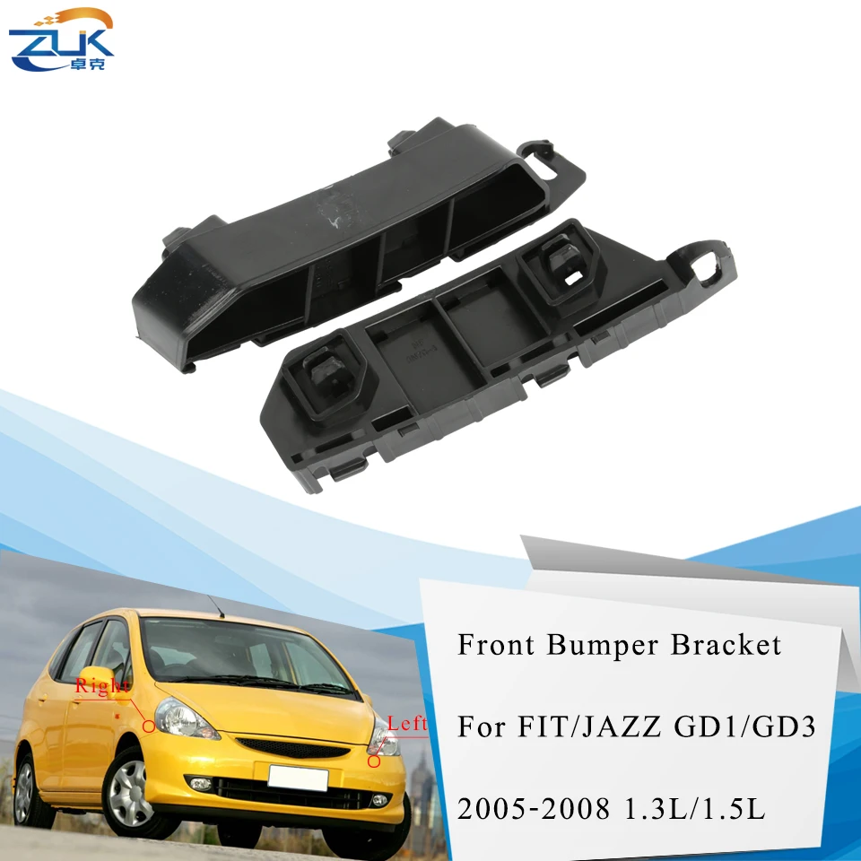 ZUK Left Right Front Bumper Side Spacer Bracket Holder For HONDA FIT ...