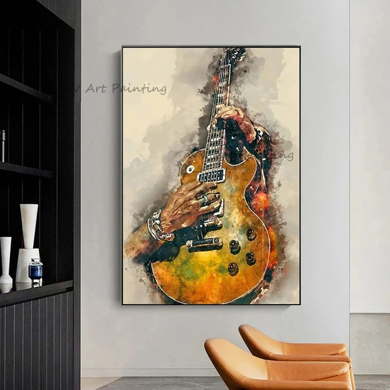 Abstract Guitar Art
