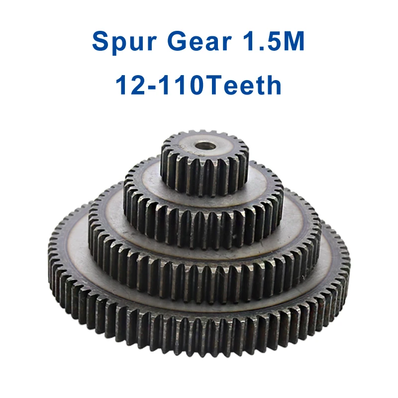 1 Piece 1.5m Spur Gear 36/37/38/39 Teeth 10/12 Mm Process Hole Gear ...