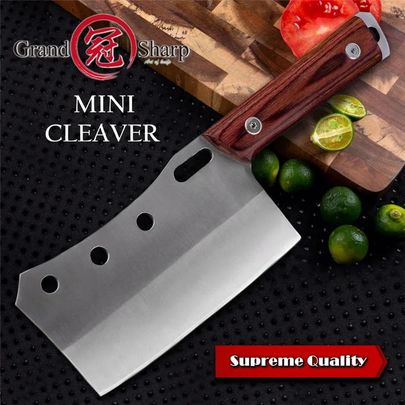 Cleaver Knife Hand Forged Mini Chef Kitchen Knives Bbq Tools Butcher ...