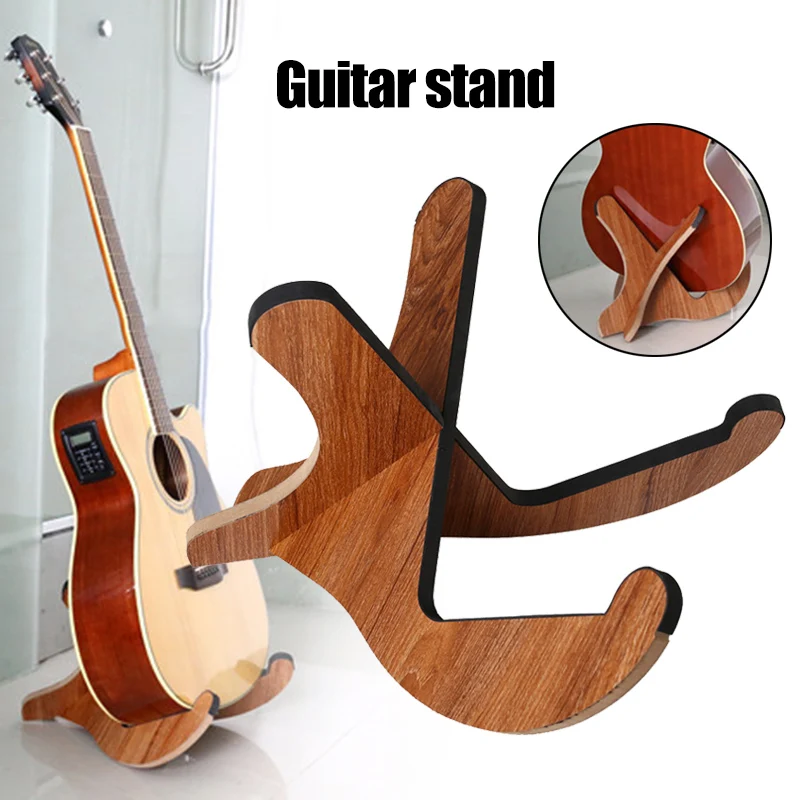 Guitar Display Stand Wooden Stand up Detachable Universal Guitar ...