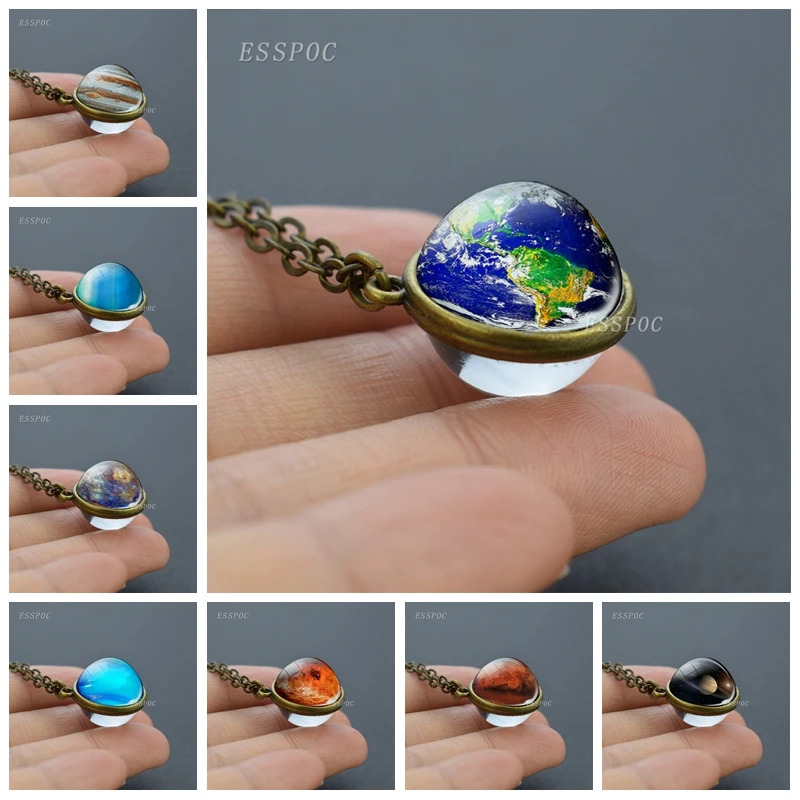 Eight Planets Necklace Mercury Venus Earth Mars Jupiter Saturn Uranus ...