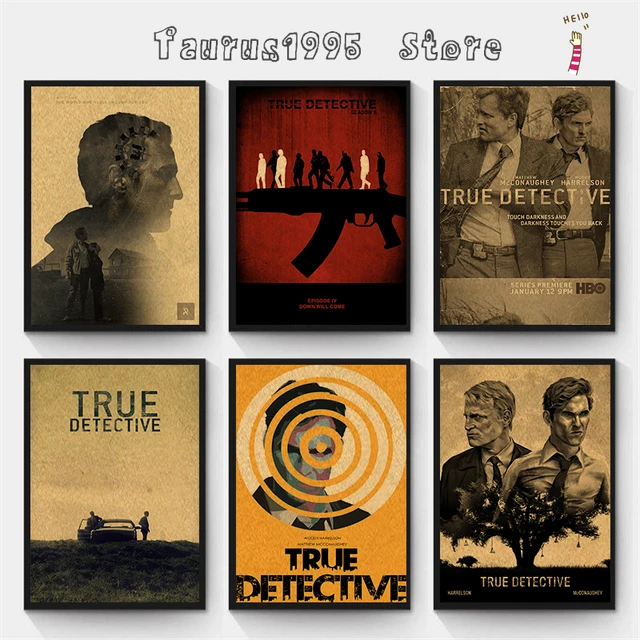 Vintage True Detective Classic Movie Retro Posters Kraft, 49% OFF