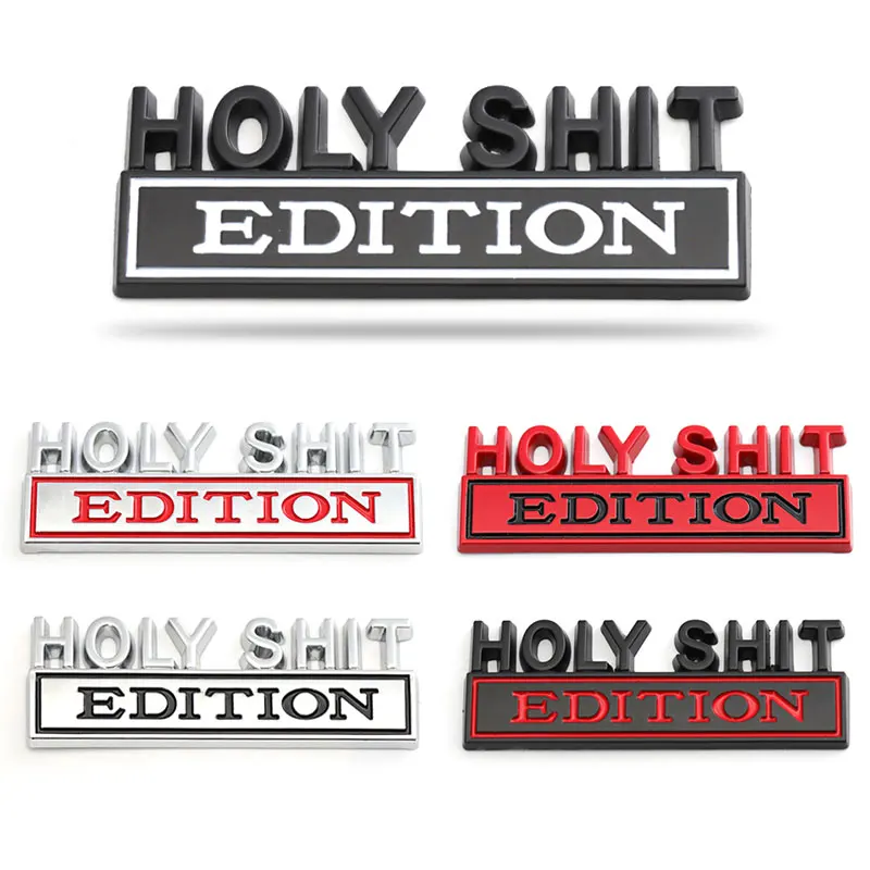 Holy Shit Edition Car Sticker Badge Decal Metal Emblem For Bmw Audi ...