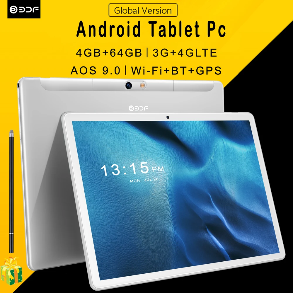 Novo 10.1 polegada tablet pc android 9.0 android comprimidos 4gb + 64gb ...