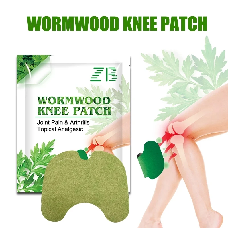 6pcs/bag Ai Ye Knee Therapy Patches Medical Herb Hot Moxibustion ...