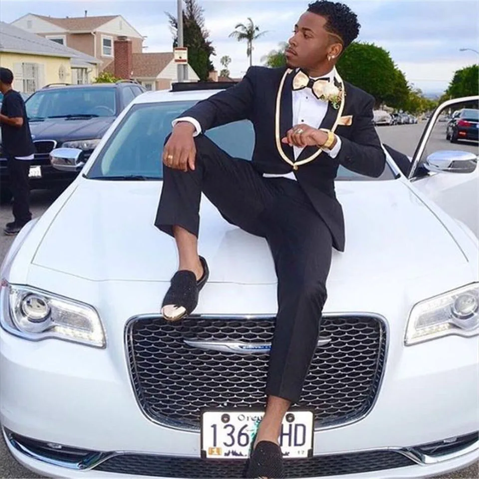 Black And Gold Tuxedos For Prom