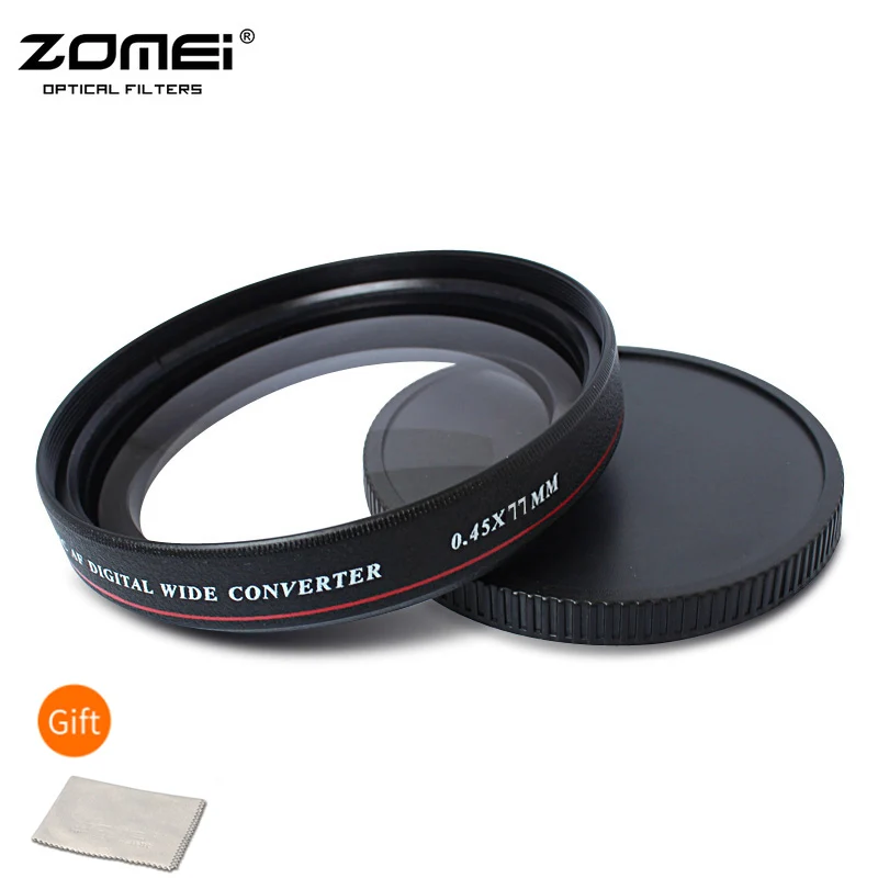 ZOMEI 49/52/77mm 0.45X Wide Angle Filter Lens Multi-Coated AGC Optical ...