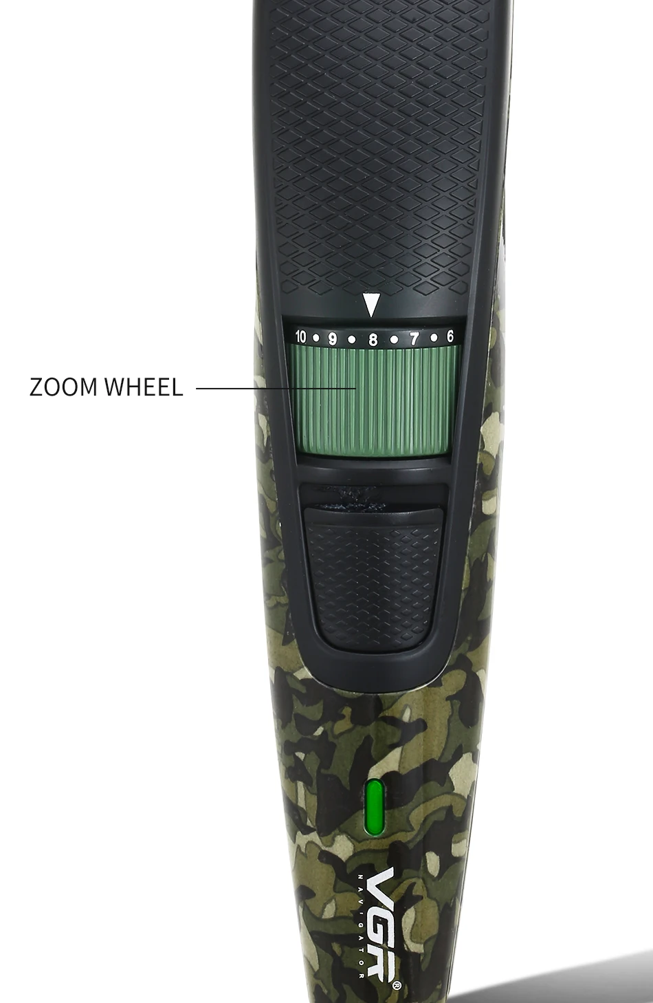 VGR V-053 Camouflage Professional Rechargeable Hair Clipper - OTC.LK
