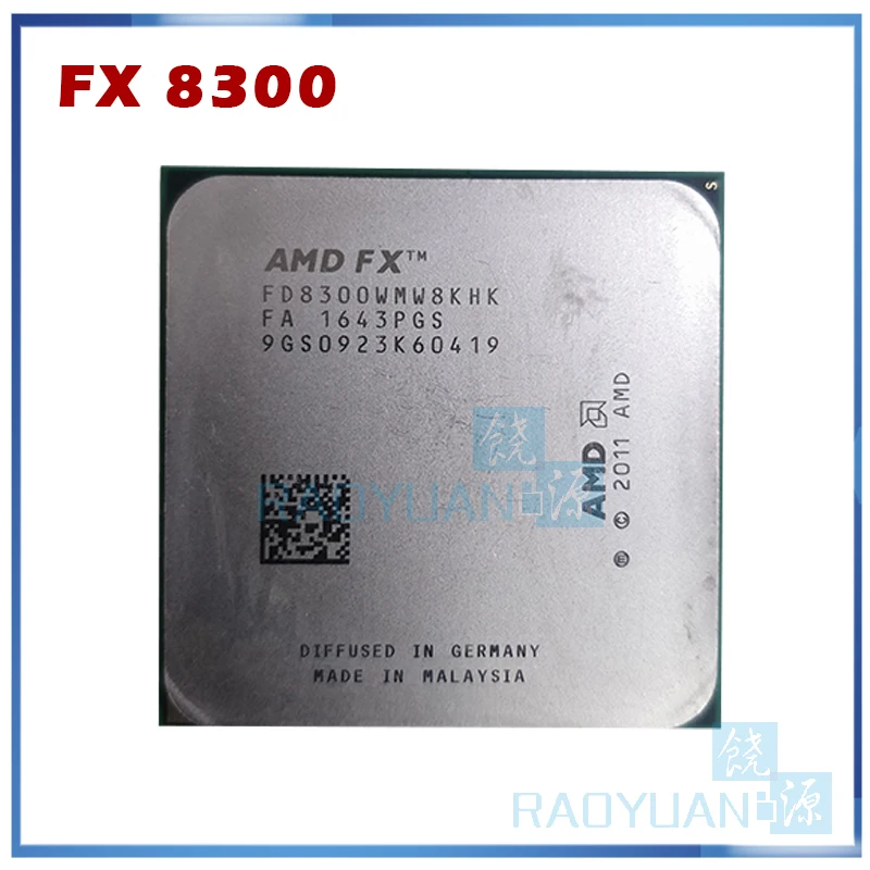 AMD FX 8300 8 코어 8M 프로세서 소켓, FX8300 3.3 GHz, AM3 + FD8300WMW8KHK CPU 95W 벌크 패키지 FX 8300 ...