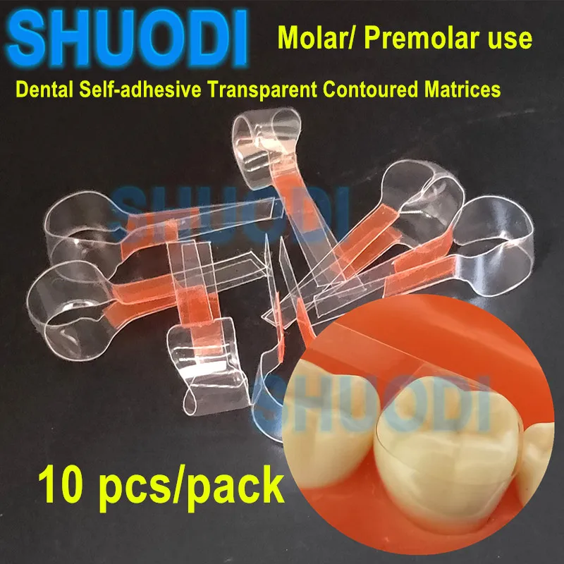 Matriz contorneada seccional transparente, autoadhesiva Dental para ...