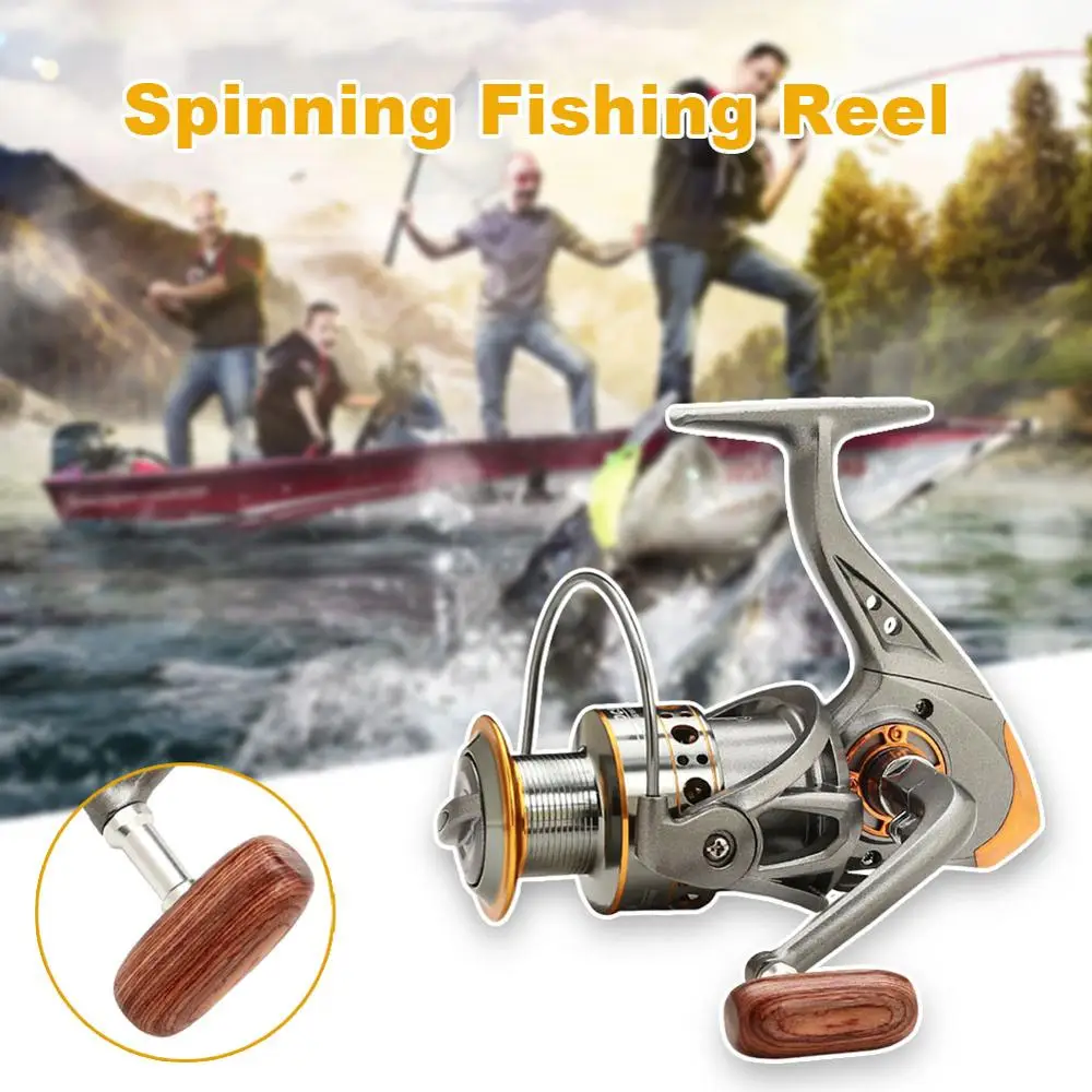1000 7000 Series Distant Wheel Metal Spinning Fishing Reel 5.2:1 12 ...