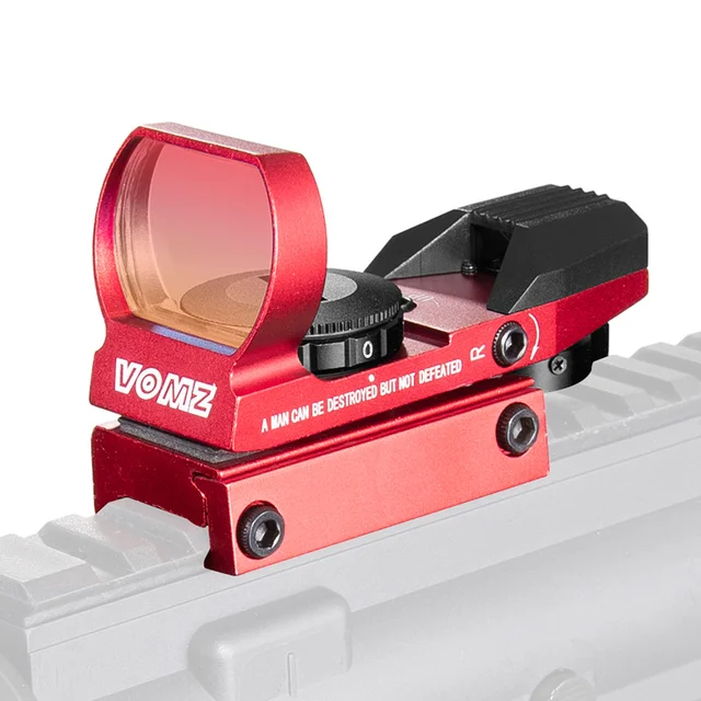 VOMZ 20mm Rail Riflescope Hunting Airsoft Optics Scope Holographic Red ...