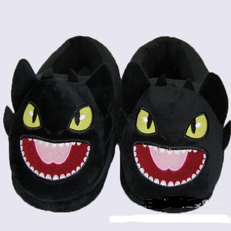 Halloween Toothless Train Dragon DreamWorks Cotton Slippers Plush Home ...