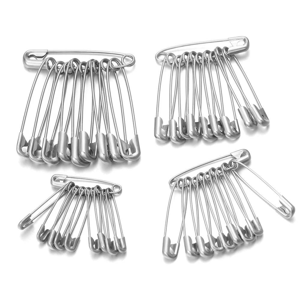 50pcs/lot High Quality Stainless Steel Safety Pins DIY Sewing Tools ...
