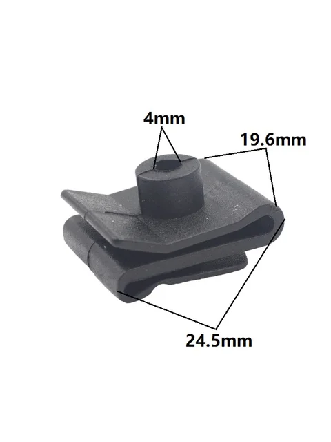 10Pcs Auto Body Fender Plastic Clips White For Nissan fender lined ...