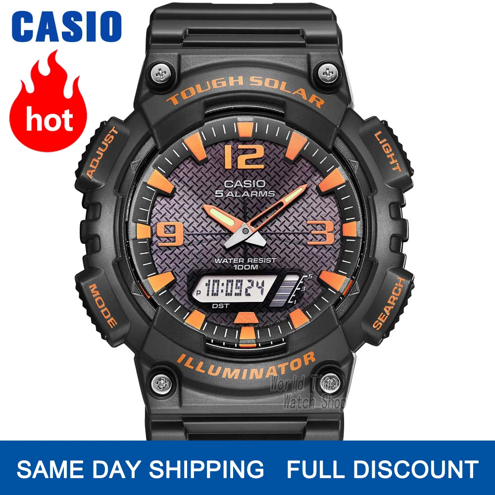 Casio Watch for men top luxury set 100m Waterproof Sport quartz Watch ...