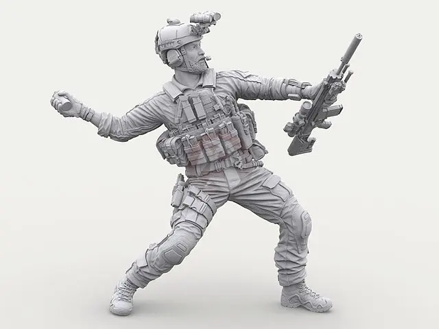 1/16 Scale Unpainted Resin Figure Modern US Seals Force collection ...