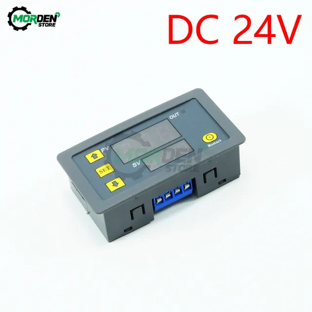 DC 12V 24V AC 110V 220V Programmable Digital Time Delay Switch Relay T2310/ T3230 Open Timer ...