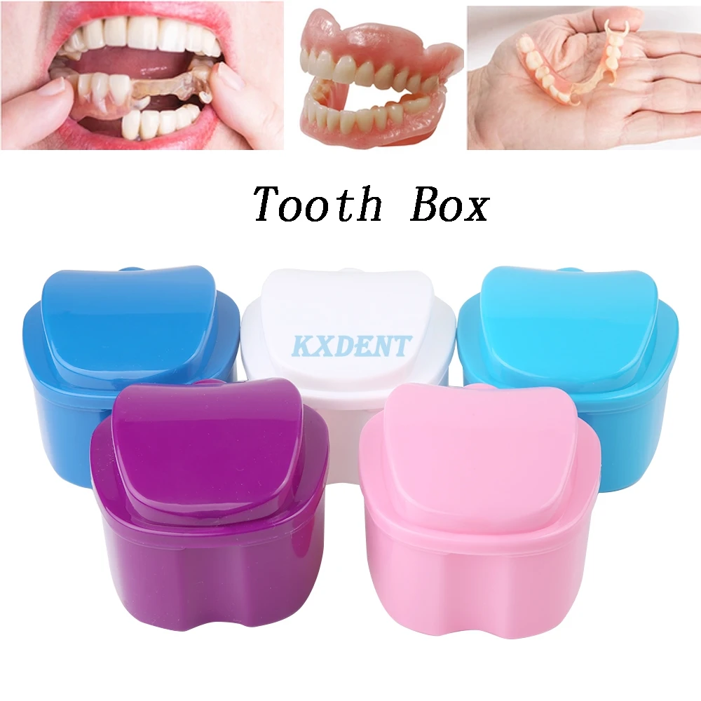 1pcs-Dental-False-Teeth-Storage-Box-with-Hanging-Net-Denture-Bath-Box ...