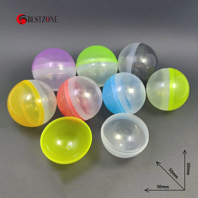 20cm Big Plastic Ball Empty Toy Capsules Half Colored Half Clear ...