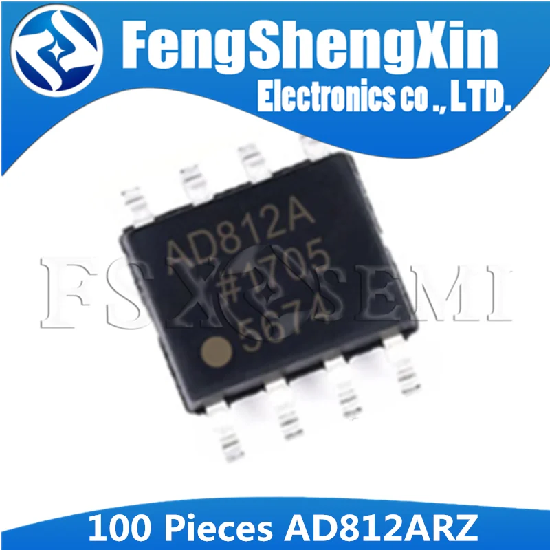 100PCS AD812ARZ SOP8 AD812 SOP AD812A AD812AR SOP 8 듀얼, 전류 피드백 저전력 Op 앰프 IC|반도체 집적회로| - AliExpress