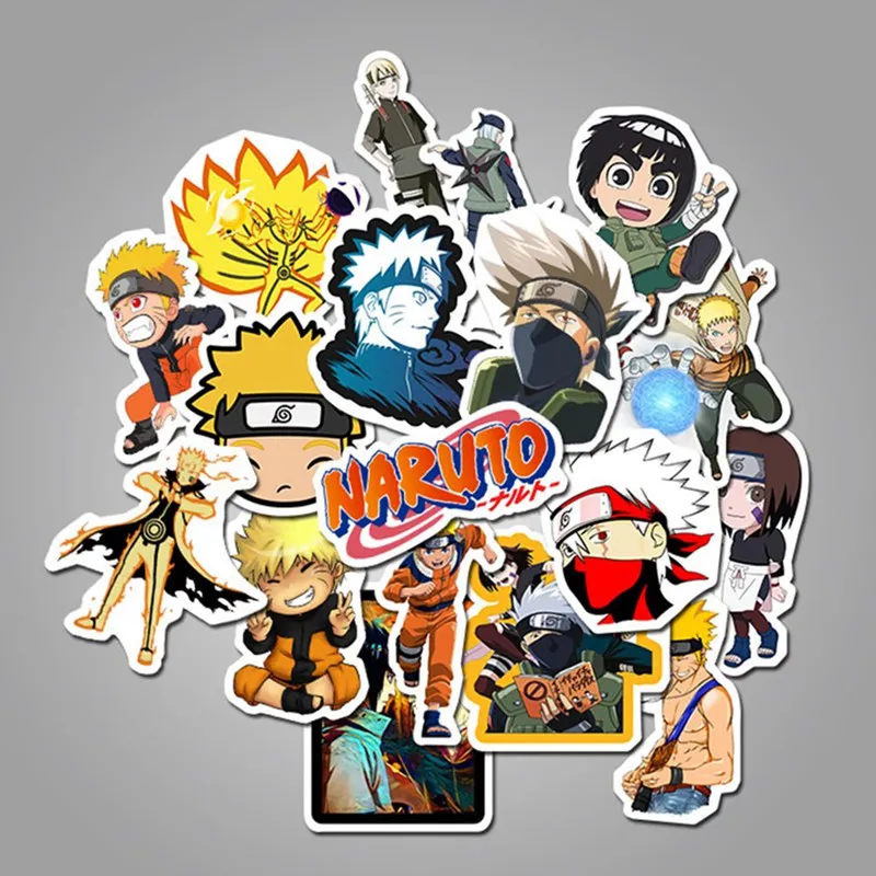 50pcs NARUTO Uzumaki Mixed Cartoon Stickers Styling Animation Phone ...