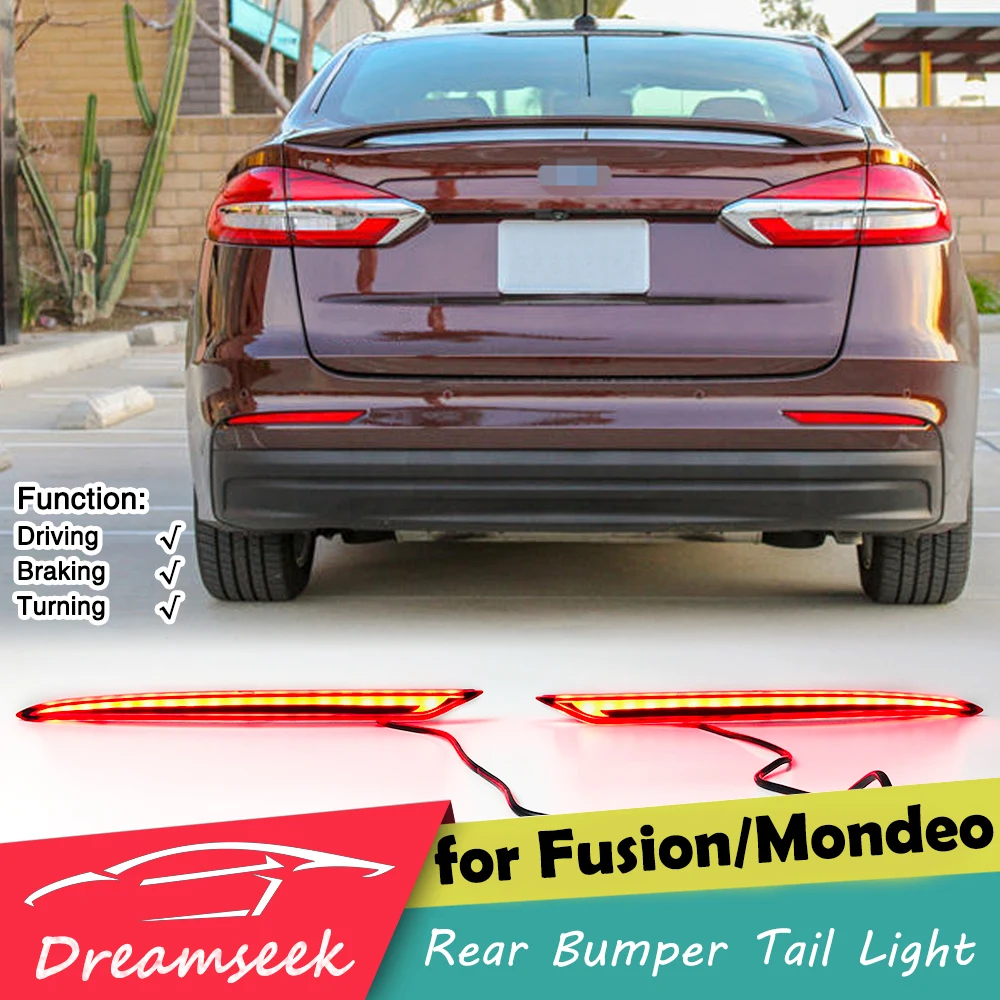 Led Reflector Rear Bumper Tail Light For Ford Fusion Mondeo 2019 2020 ...