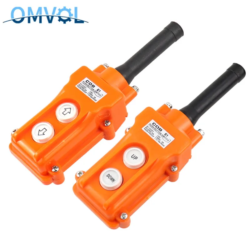 COB61 방수 호이스트 푸시 버튼 스위치 크레인 스위치 COB 61 펜던트 컨트롤러, 1 개|스위치| - AliExpress