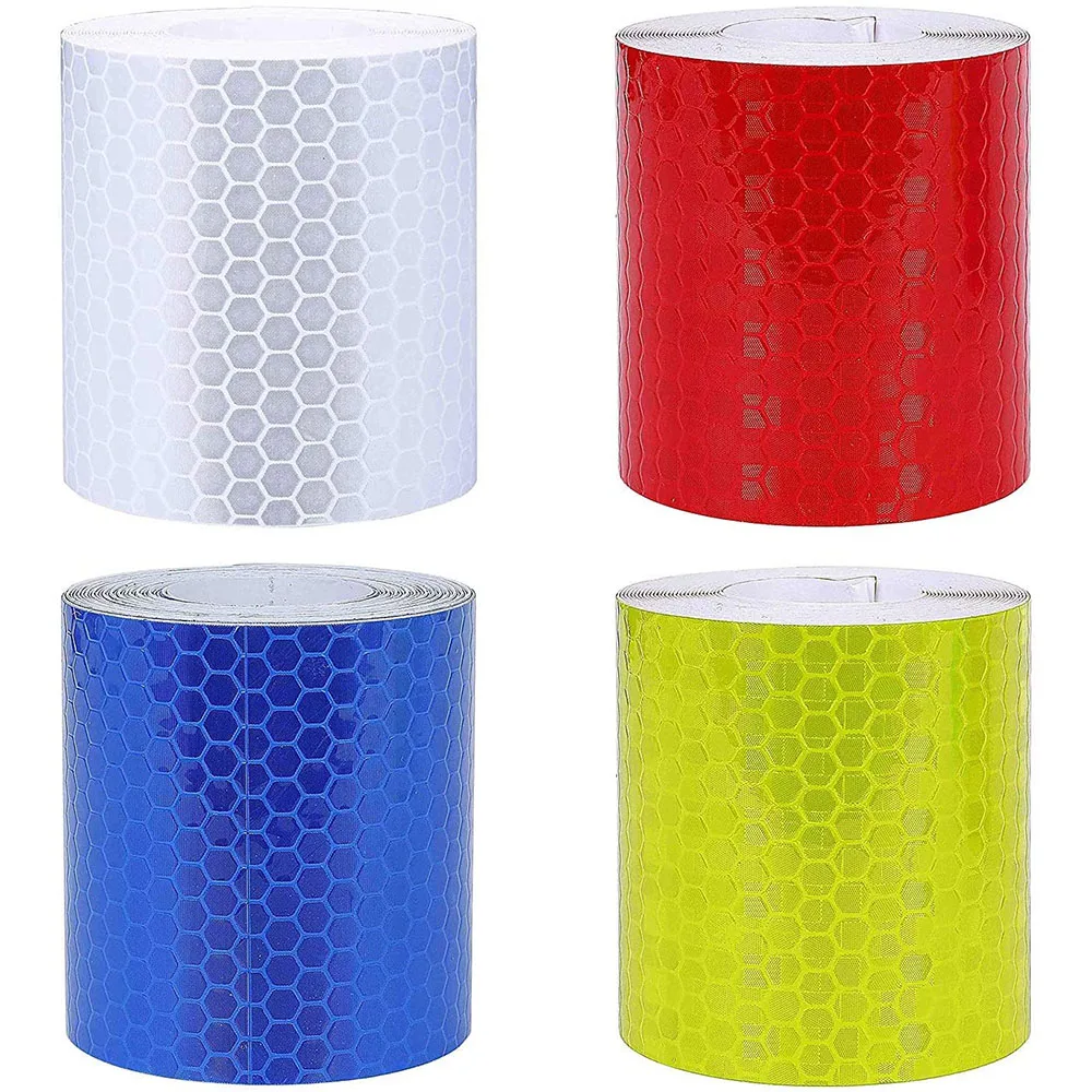 5cm*1m Bike Body Reflective Tape Sticker High Visibility Safety Warning ...
