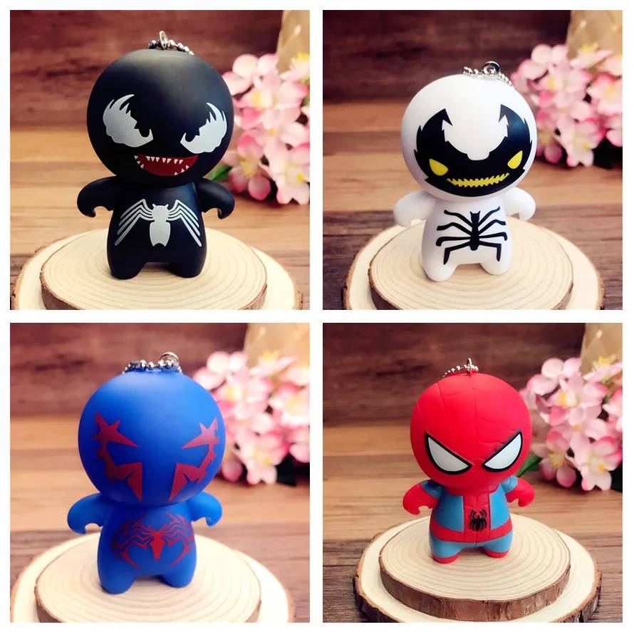 Disney-Marvel-Movie-Venom-Doll-Keychain-Action-Figures-Toys-Spiderman ...
