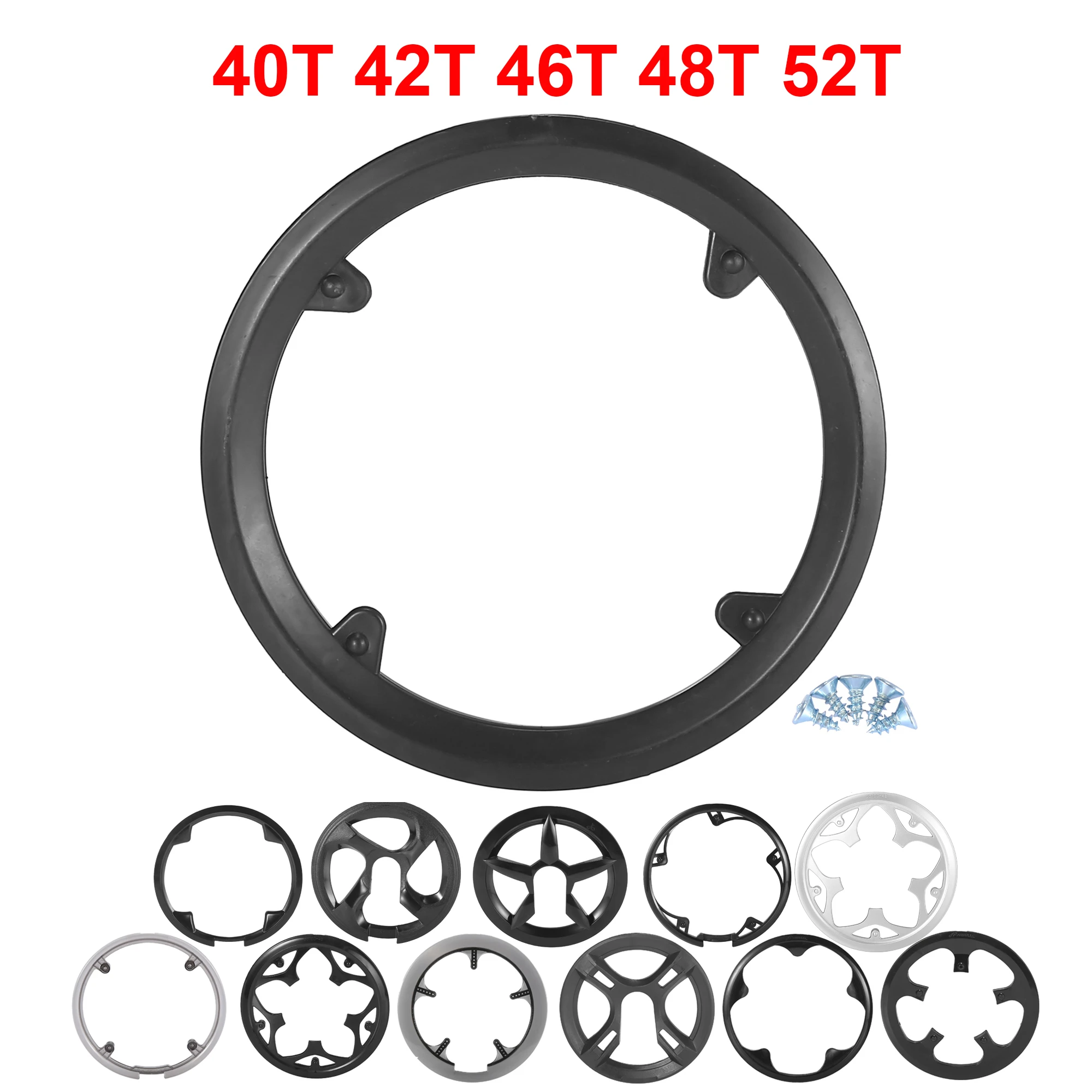 X Autohaux Bicycle Crankset Protective Cover Crank Chain Wheel Ring ...