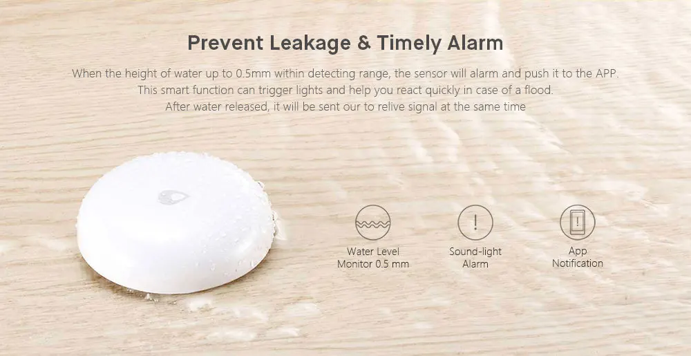 Xiaomi умный датчик воды Aqara Умный домашний датчик воды Zigbee ...