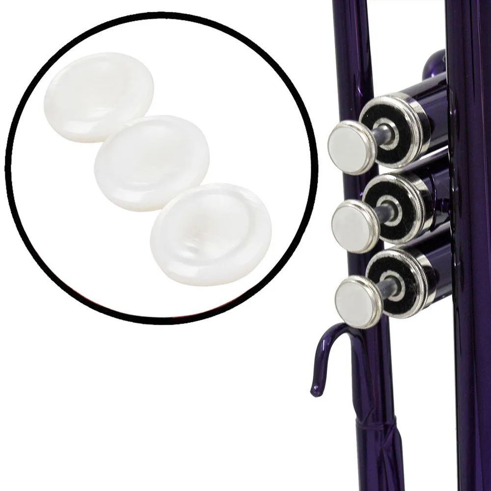 3-Pcs-Set-Trumpet-Key-Valve-Cap-Brass-Instrument-Accessories-White ...