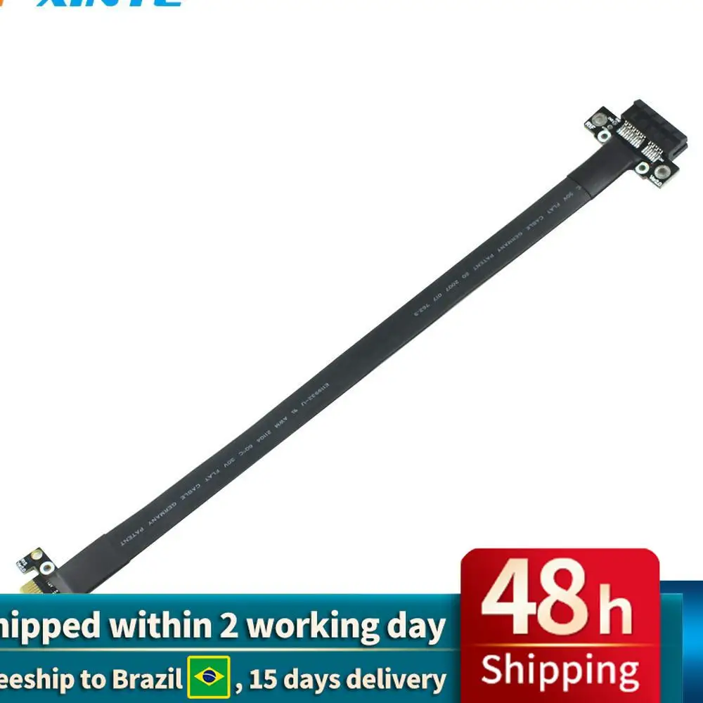 Riser Cable Pci Express Pcie Gen3.0 X1 X16 Miner Graphics Card Ribbon ...