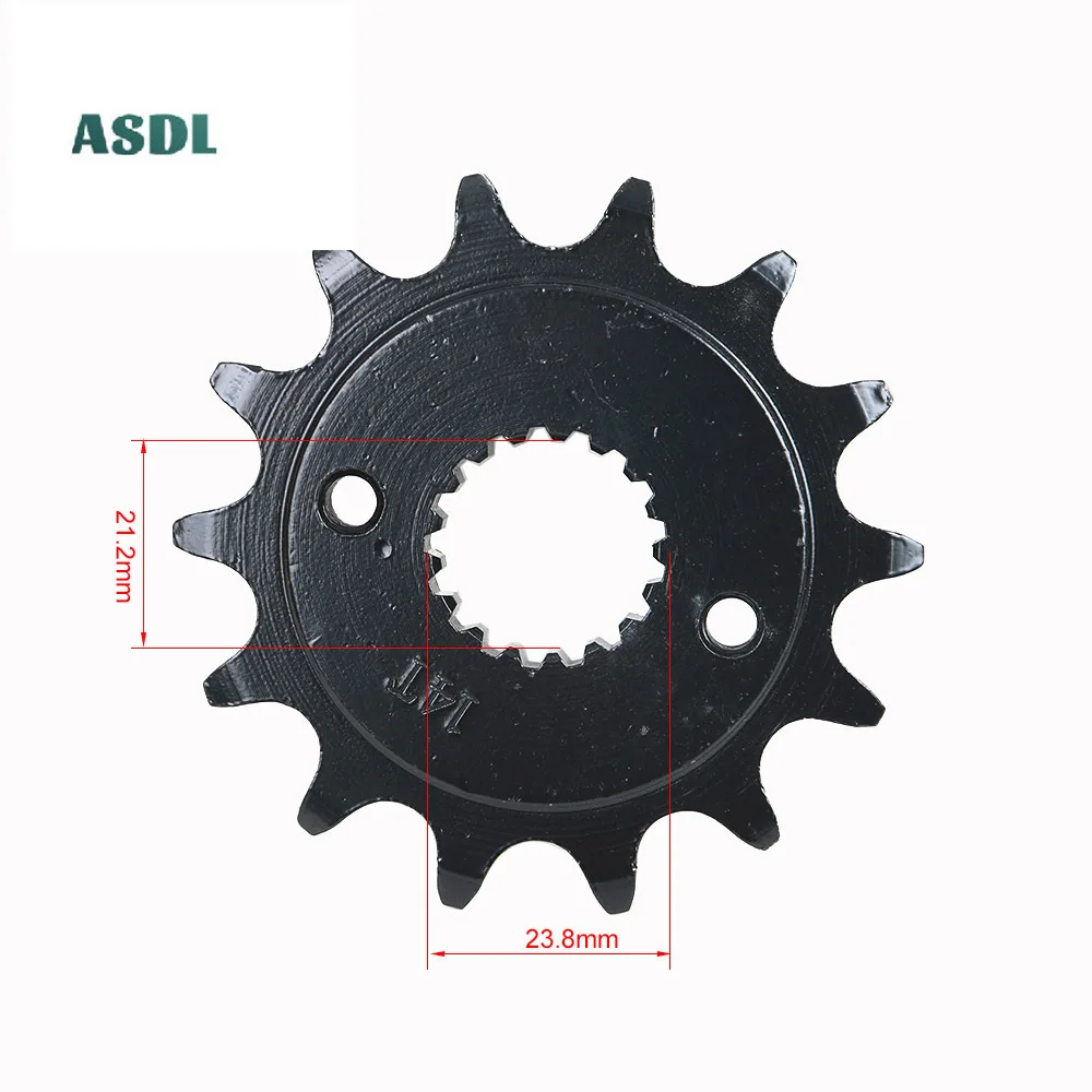520 14T Roda Gigi Sprocket Depan Sepeda Motor untuk Honda Off Road ...