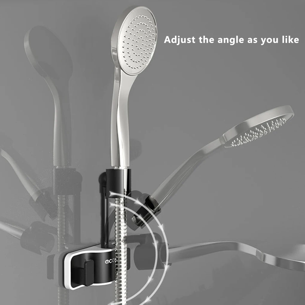 SUPPORT DE DOUCHETTE,Grey--Support de douche auto adhésif mural ...