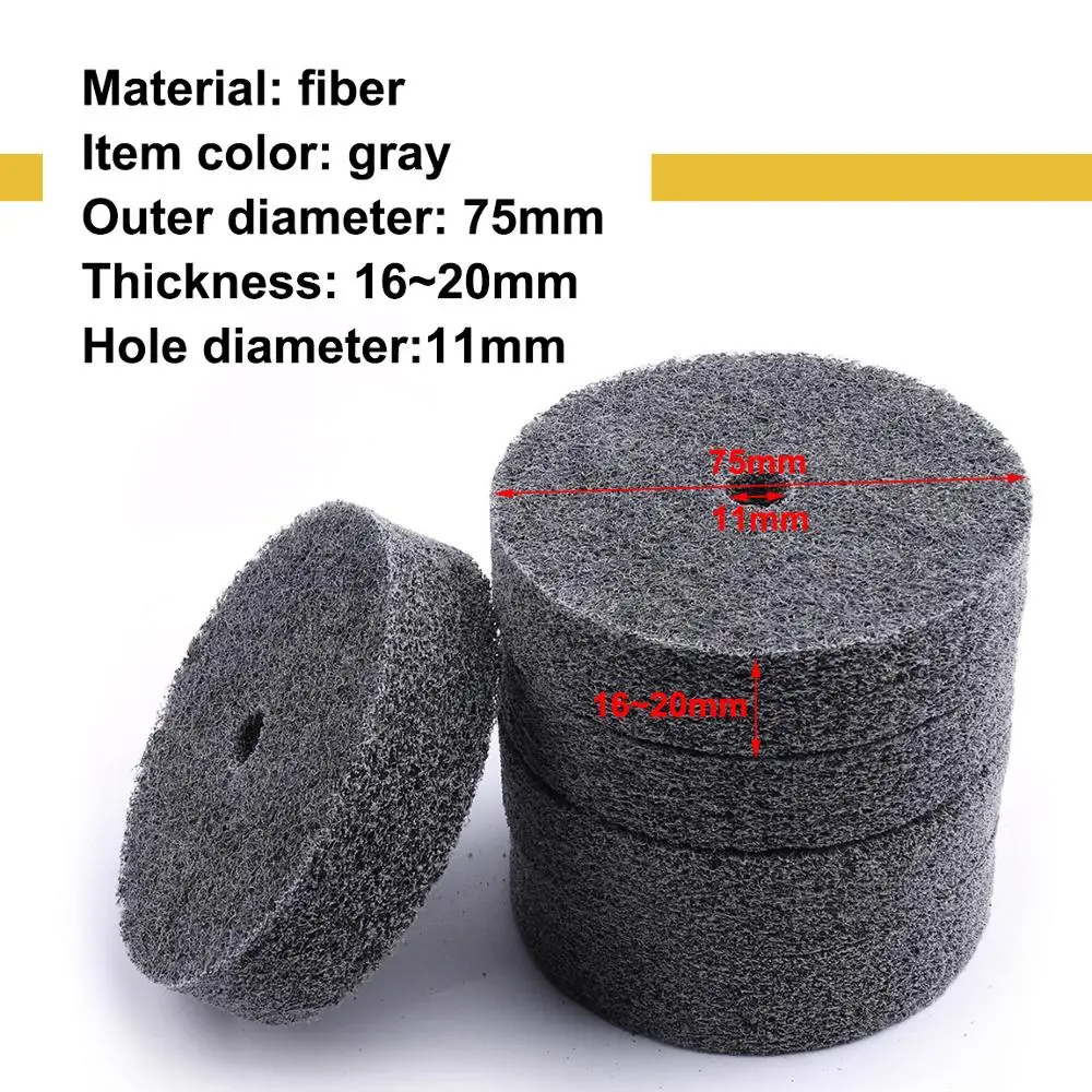 Hot Sale 1PCS Gray Nylon Fiber Polishing Wheel 11mm aperture outer ...