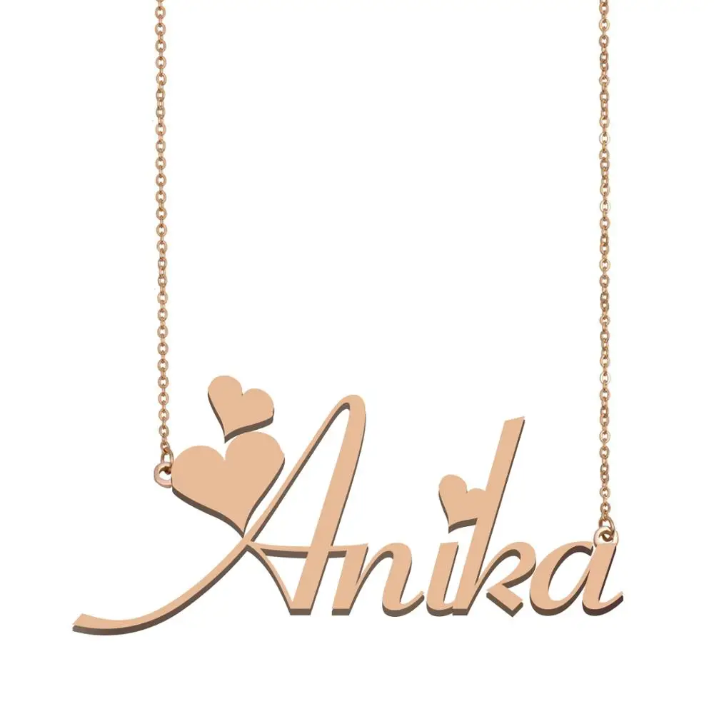 Anika Name Necklace, Custom Name Necklace For Women Girls Best Friends ...