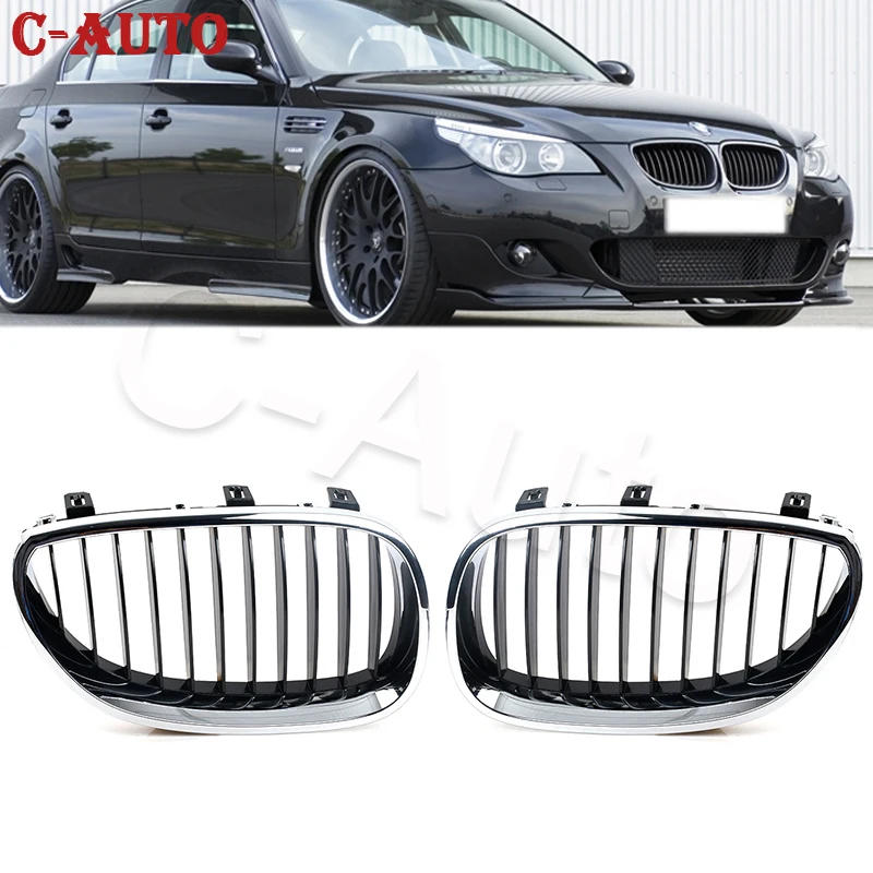 C-Auto-Front-Chrome-Grille-Radiator-Grill-for-BMW-E60-E61-520i-523i ...