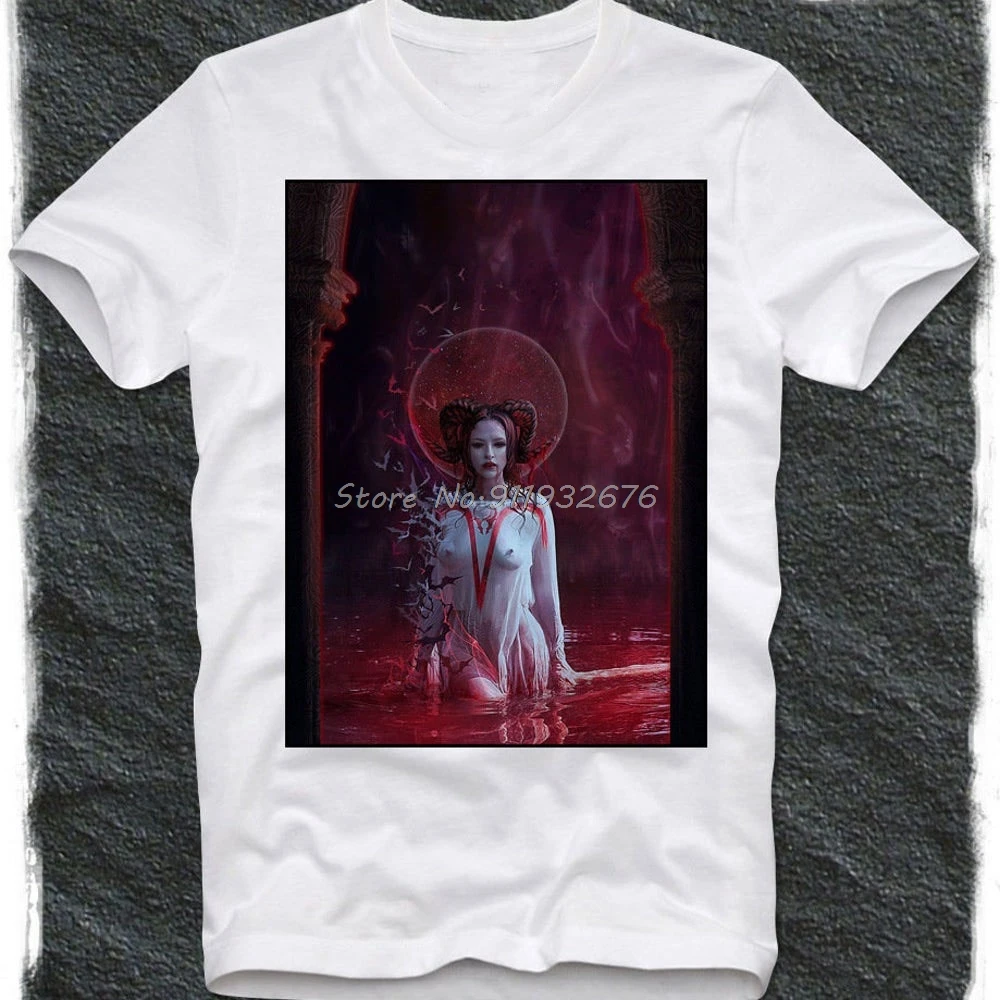 T-Shirt-Sexy-Female-Demon-Baphomet-Satan-Satanism-Lilith-Goth-Gothic ...