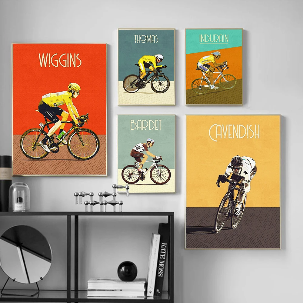 Mixed bike posters Bicycle art retro bicycle print Bicycle home decor ...