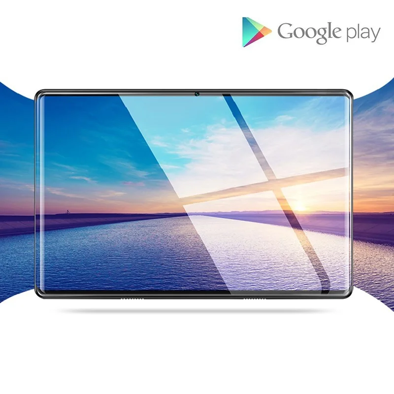 Tempered Glass Tablets 2GB RAM 32GB ROM 10 inch Android 9.0 3G 4G LTE ...