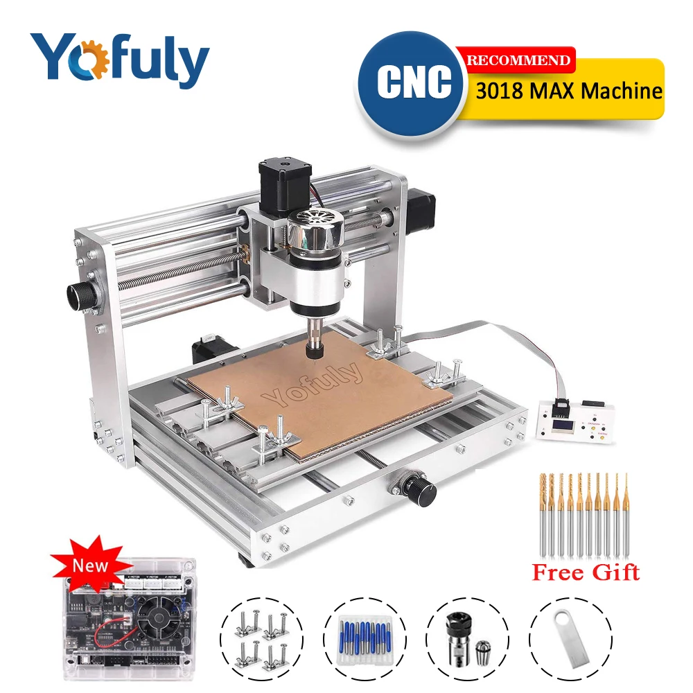 CNC 3018 Pro Max Metall Gravur Maschine GRBL Control Mit 200w Spindel DIY 15w Laser Graveur Holz ...