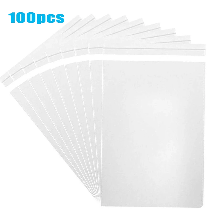 Transparent Thick Self-adhesive Bag Clear Package Storage bags Small ...