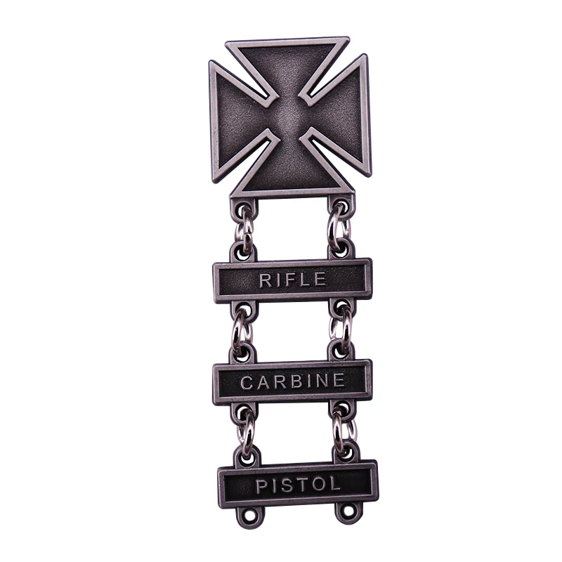 Wwii Marksman Iron Cross Badge Rifle Carbine Pistol Pin Usa Army ...